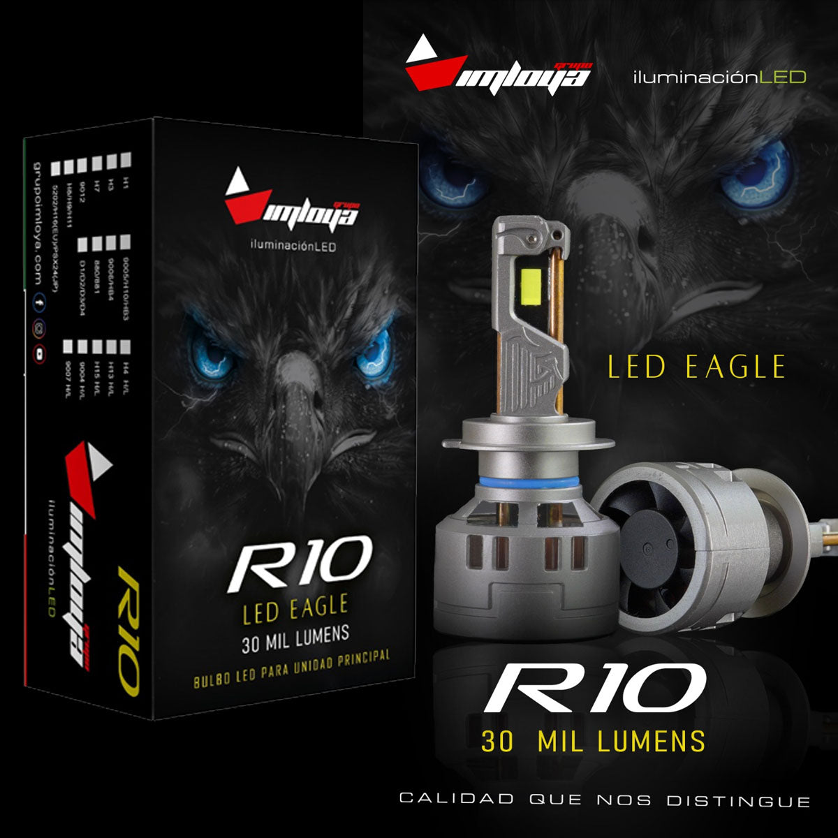 Kit Led Imloya R10 30mil Lumens 85w 12-24v